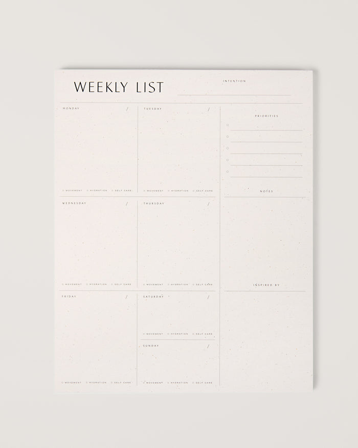 The List Pad Collection – Wilde House Paper
